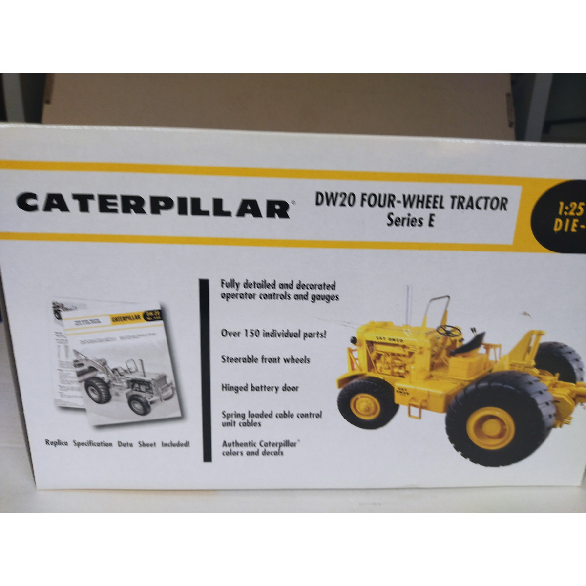 CATERPILLAR CAT DW20 SERIES E TRACTOR 1:25 ACMOC - BCN STOCK CARS