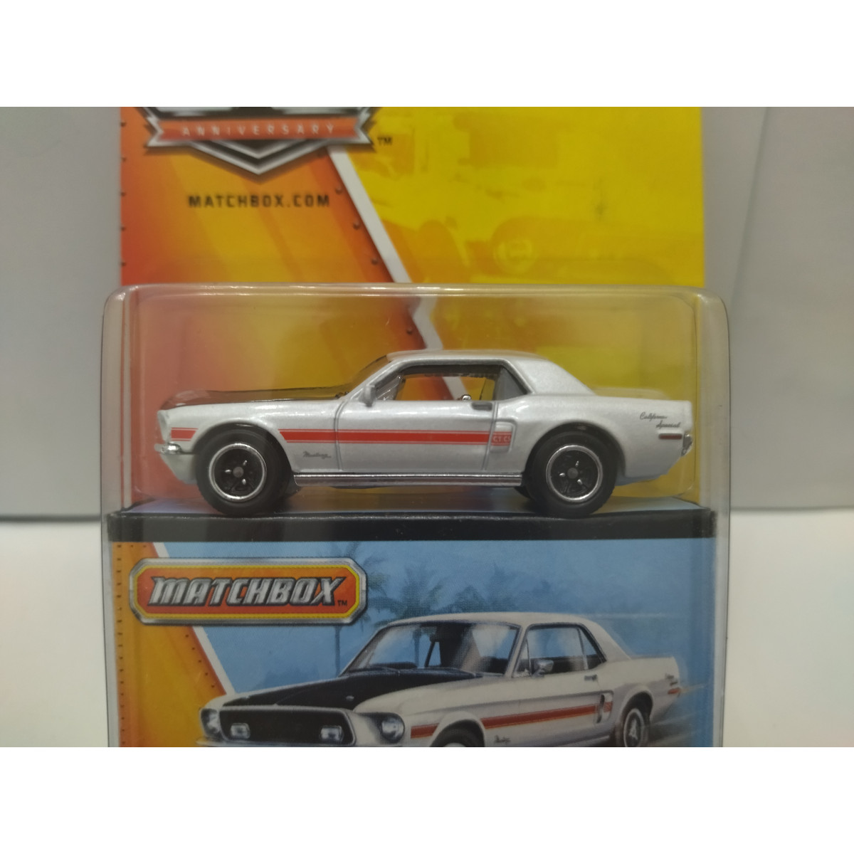 FORD MUSTANG 1968 GT/CS 01 60th ANNIVERSARY 1:64 MATCHBOX - BCN STOCK CARS