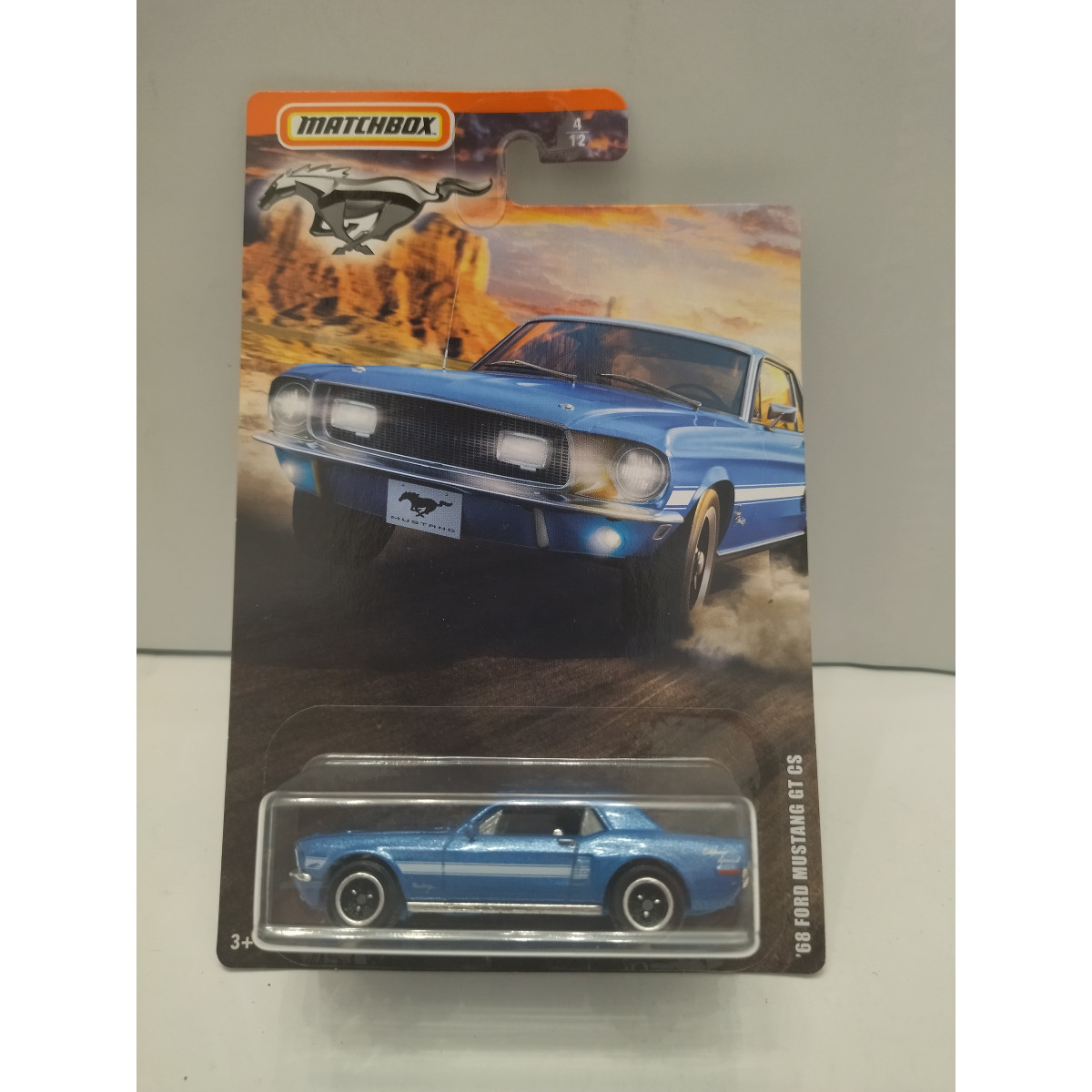 FORD MUSTANG 1968 GT CS 4/12 SERIE MUSTANG 1:64 MATCHBOX - BCN STOCK CARS