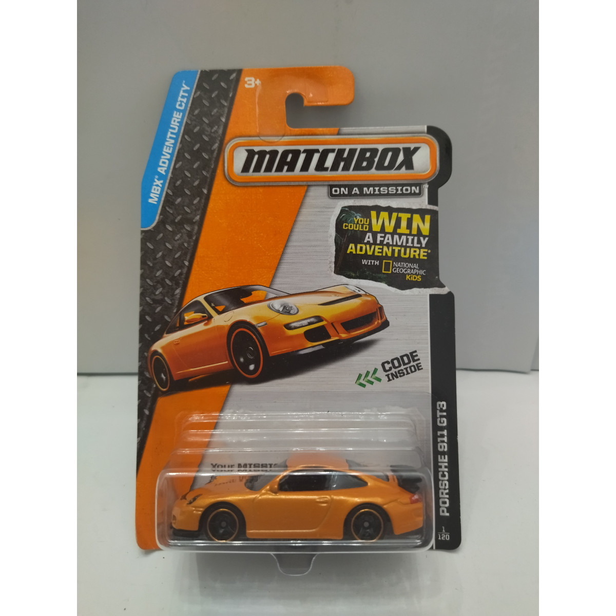 PORSCHE 911 GT3 ORANGE 1/120 1:64 MATCHBOX - BCN STOCK CARS