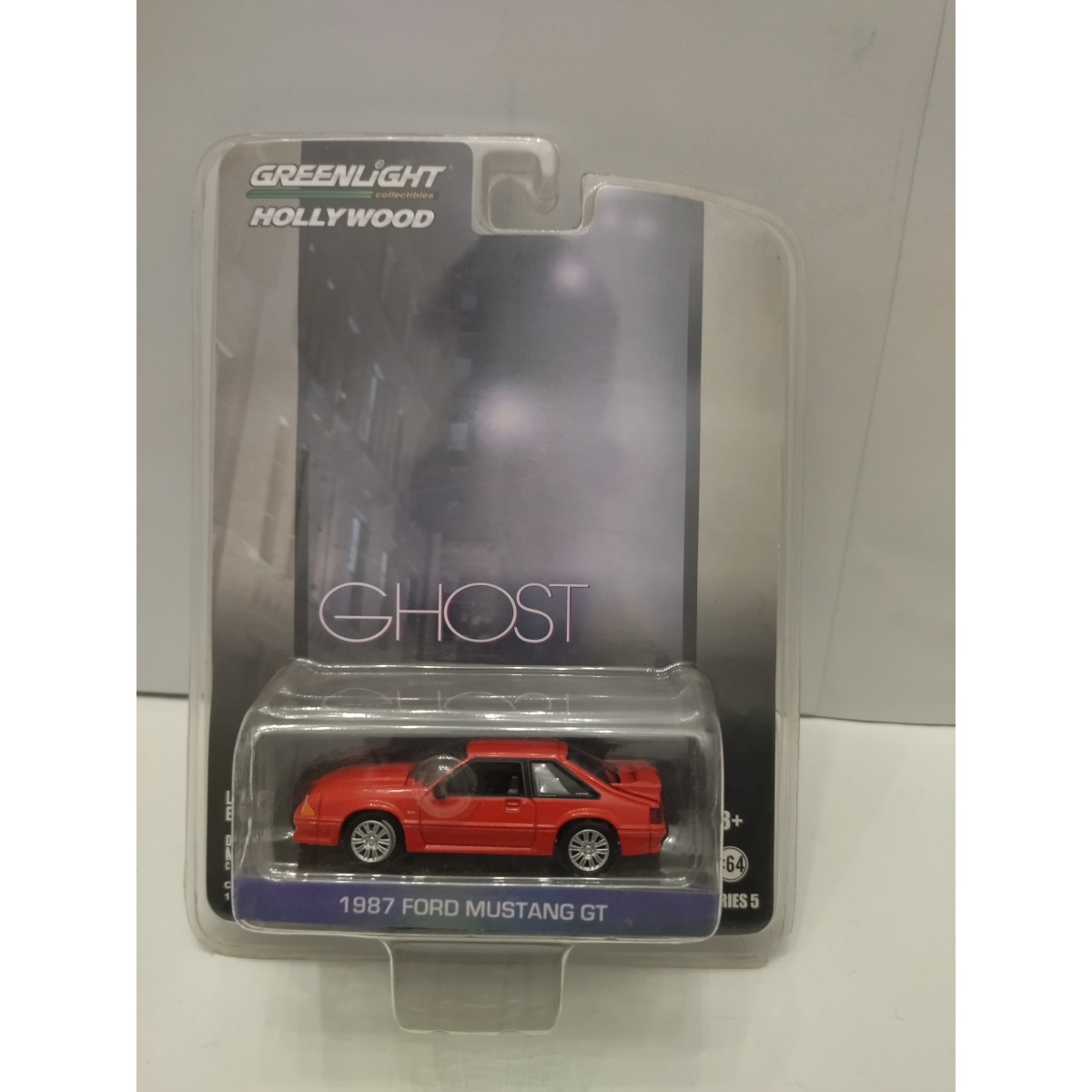 FORD MUSTANG 1987 GT GHOST HOLLYWOOD 1:64 GREENLIGHT - BCN STOCK CARS