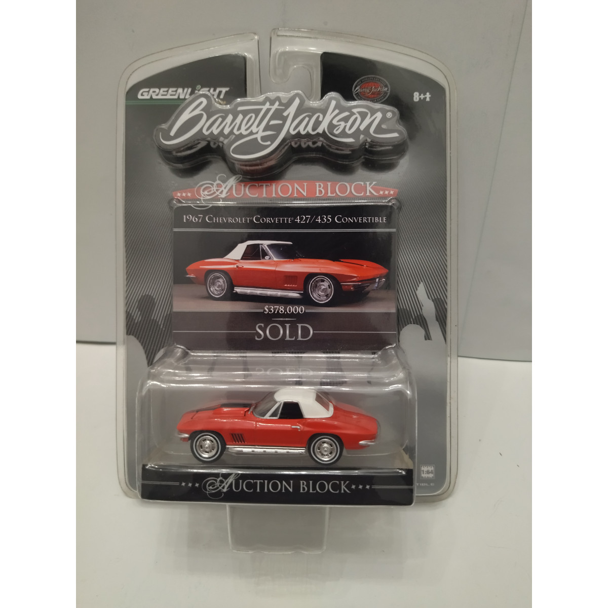 CHEVROLET CORVETTE C2 1967 427/435 CONVERTIBLE BARRETT-JACKSON 1:64 ...