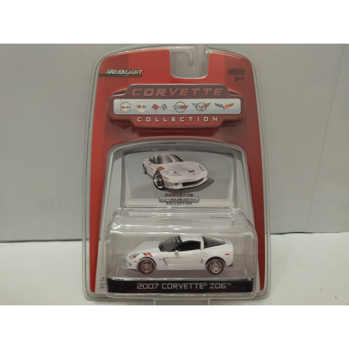 CHEVROLET CORVETTE C6 2007 Z06 WHITE CORVETTE COLLECTION 1:64 ...
