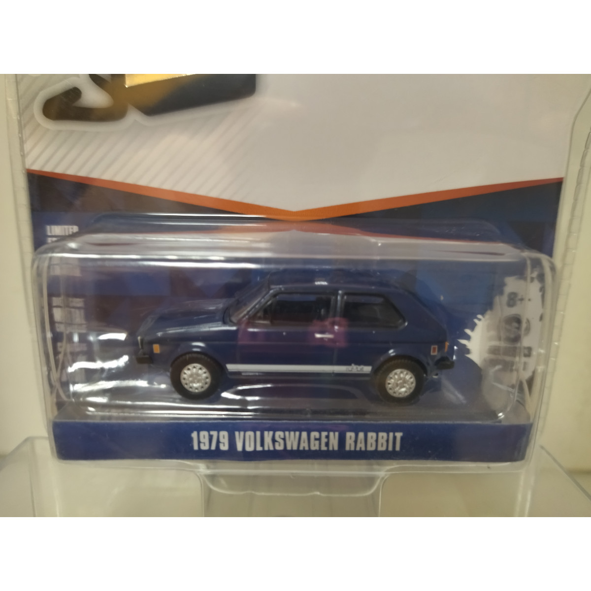 VOLKSWAGEN RABBIT (GOLF 1) 1979 DARK BLUE V-DUBS 1:64 GREENLIGHT - BCN ...
