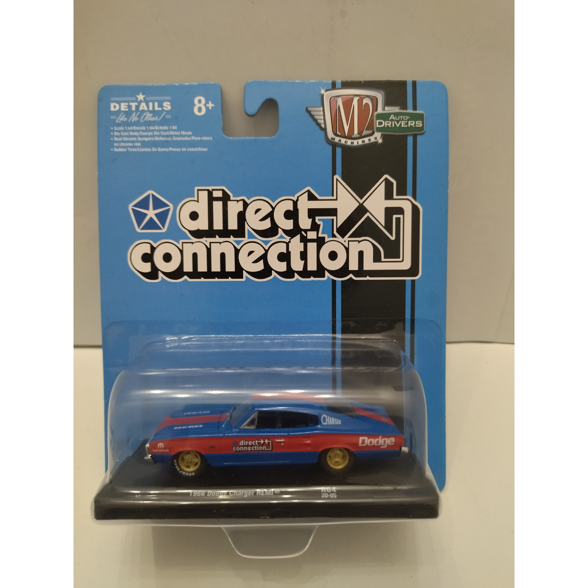 DODGE CHARGER 1966 HEMI DIRECT CONNECTION R64 20-05 1:64 M2 MACHINES ...