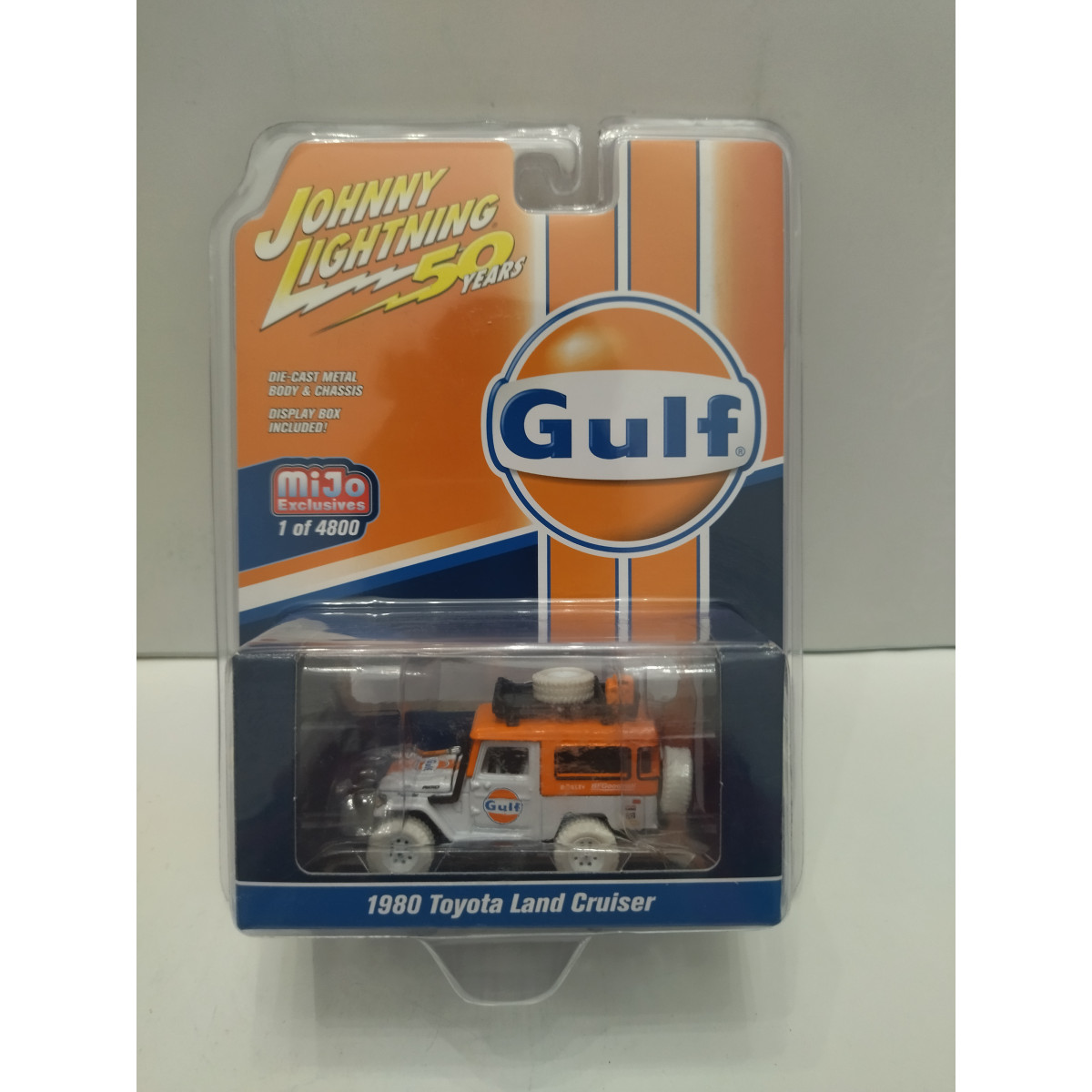 TOYOTA LAND CRUISER FJ 1980 GULF 1:64 JOHNNY LIGHTNING - BCN STOCK CARS