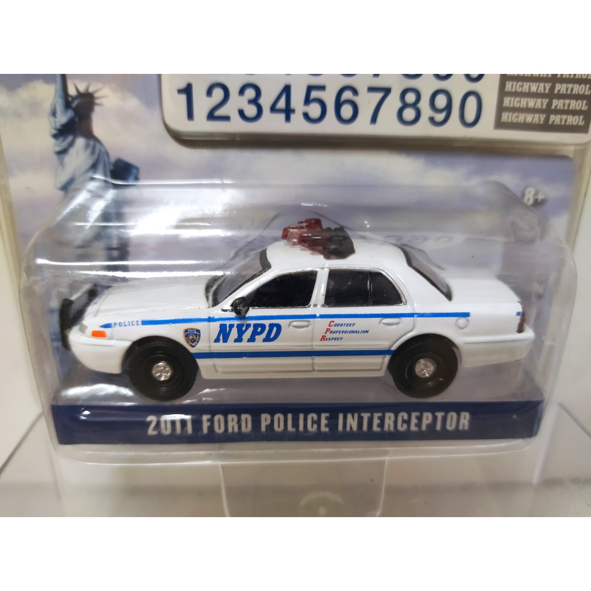 FORD POLICE INTERCEPTOR 2011 USA POLICE NEW YORK CITY + DECALS 1:64 ...