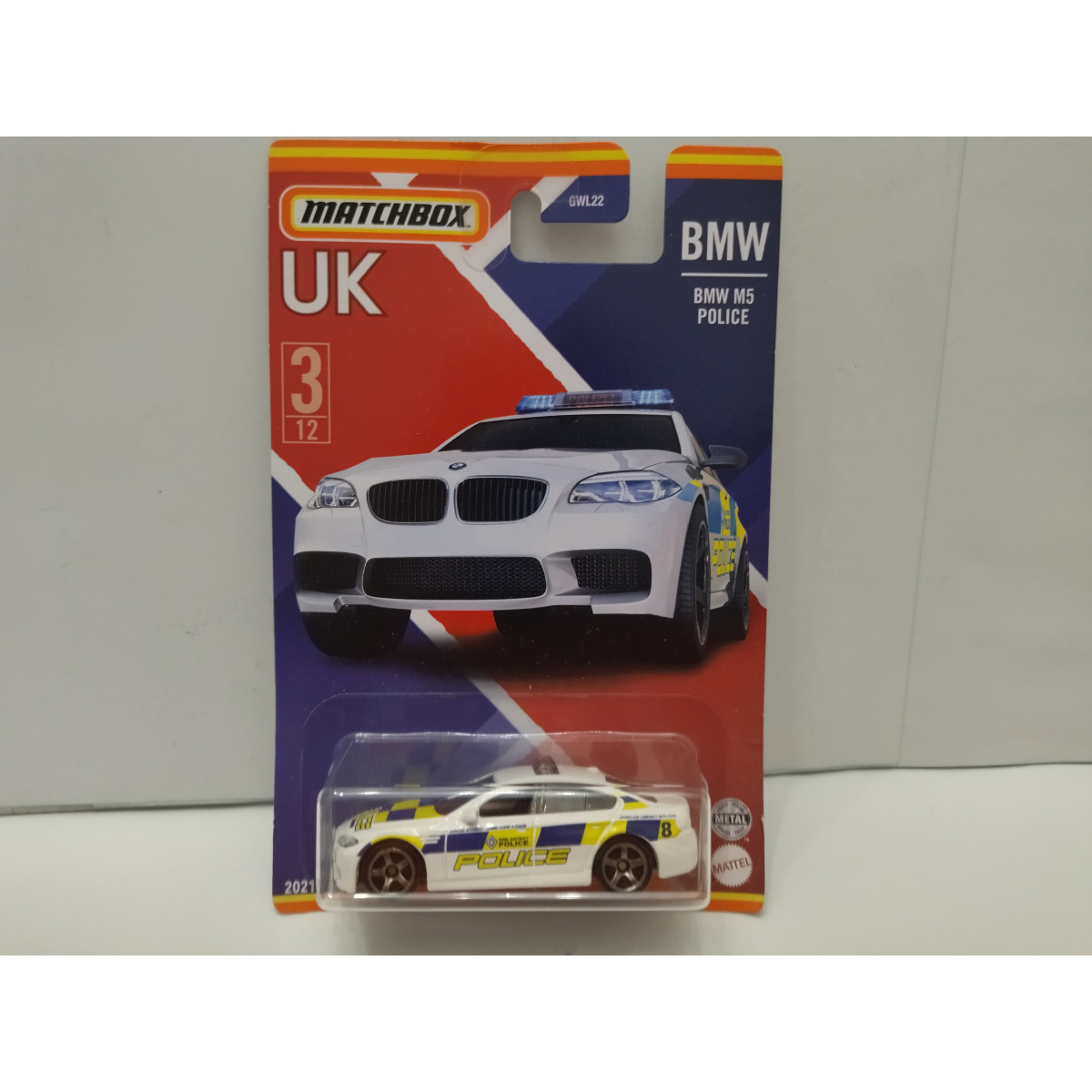 BMW F10 M5 POLICE BEST OF UK 2021 1:64 MATCHBOX - BCN STOCK CARS