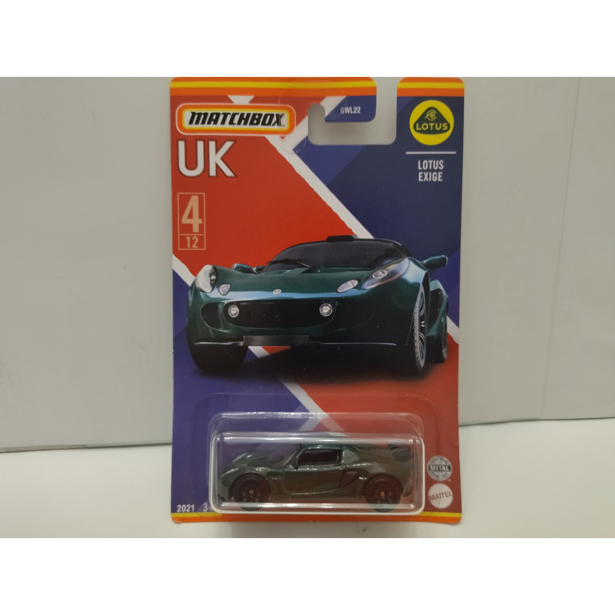 LOTUS EXIGE GREEN BEST OF UK 2021 1:64 MATCHBOX - BCN STOCK CARS