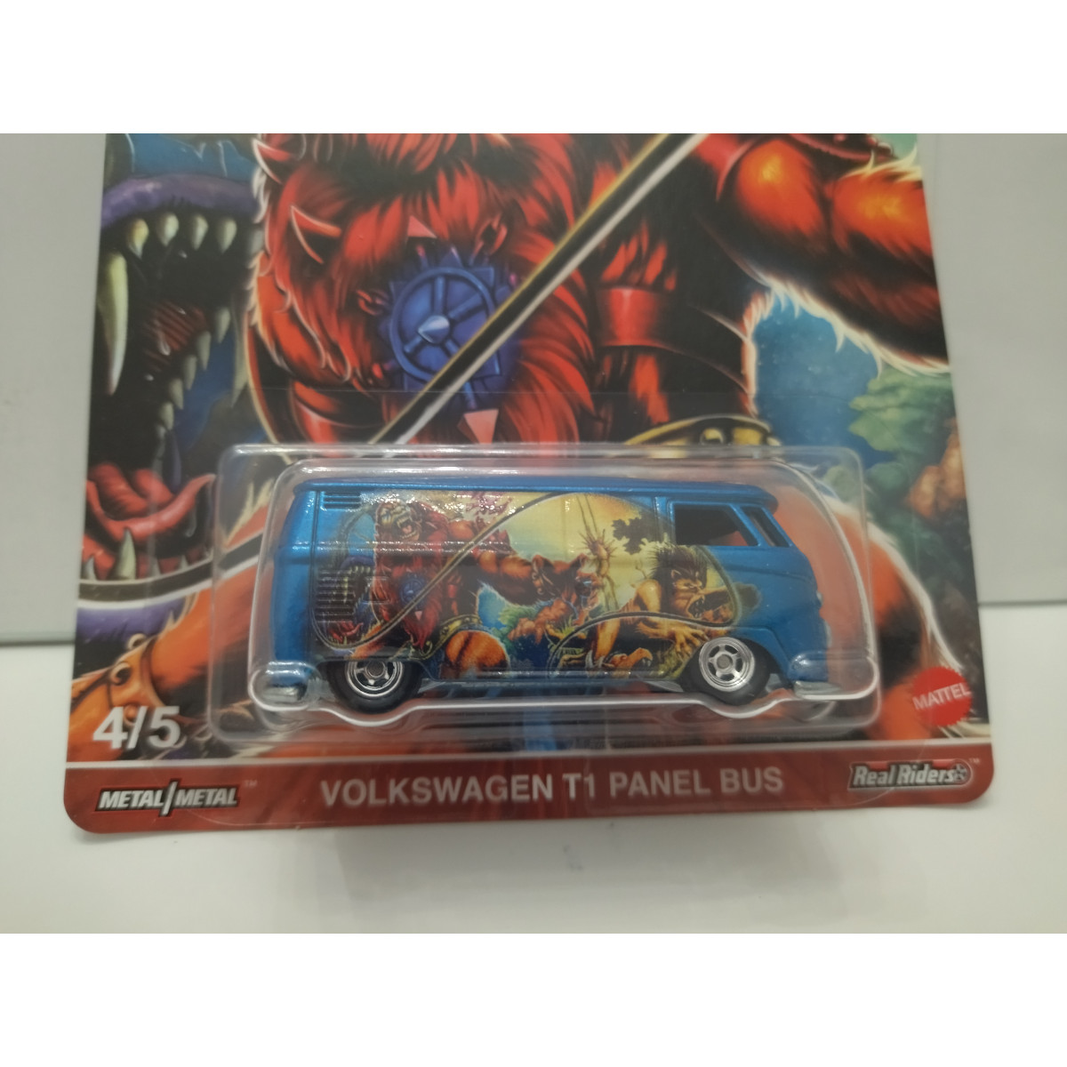 VOLKSWAGEN T1 PANEL BUS 4/5 MASTERS OF UNIVERSE 1:64 HOT WHEELS PREMIUM ...