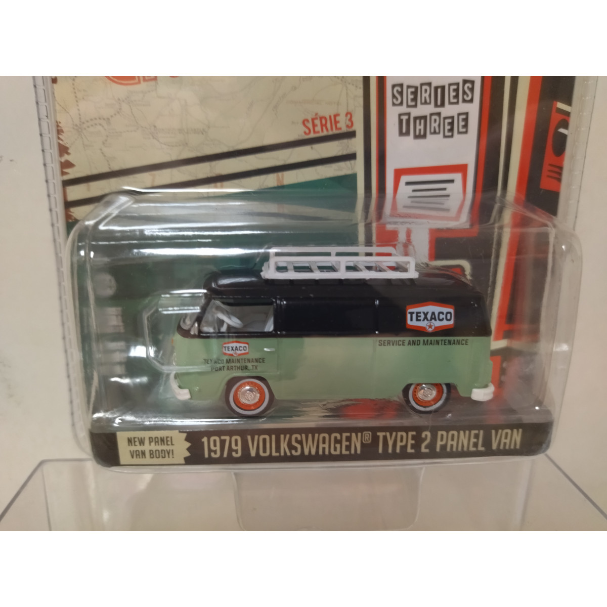 VOLKSWAGEN T2 1979 PANEL VAN RUNNING TEXACO 1:64 GREENLIGHT - BCN STOCK ...