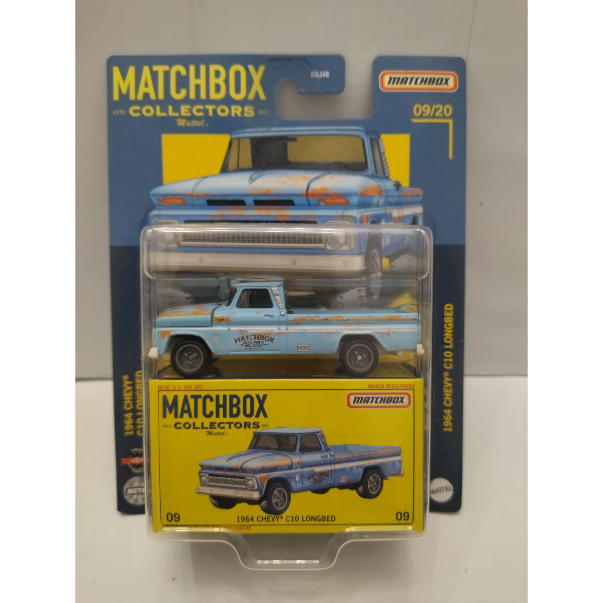 CHEVROLET C-10 1964 LONGBED COLLECTORS n09 1:64 MATCHBOX - BCN STOCK CARS