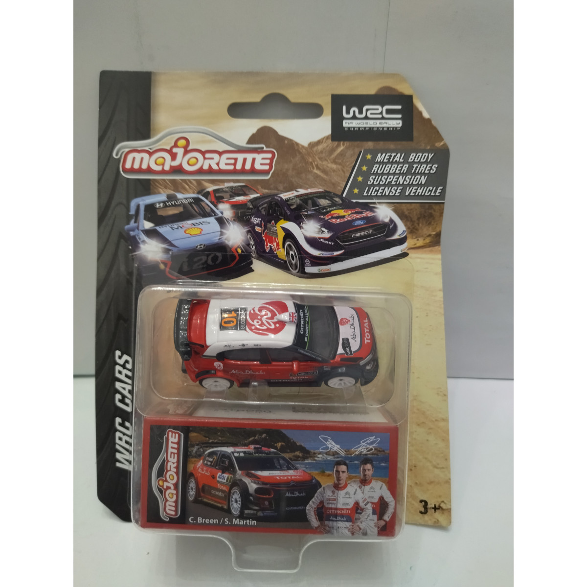 CITROEN C3 WRC C.BREEN/S.MARTIN RALLY 1:64 MAJORETTE - BCN STOCK CARS
