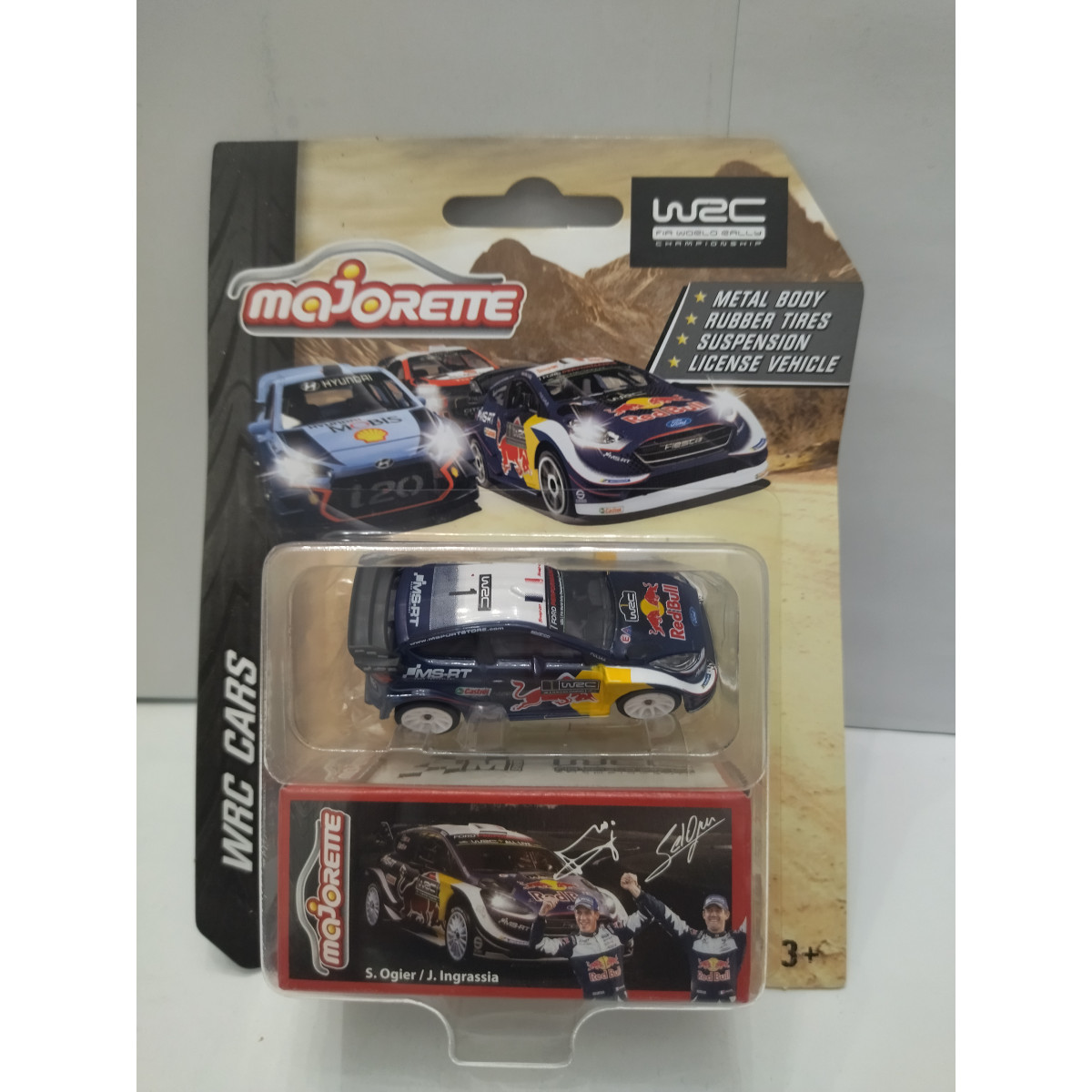 FORD FIESTA WRC S.OGIER/J.INGRASSIA RALLY 1:64 MAJORETTE - BCN STOCK CARS
