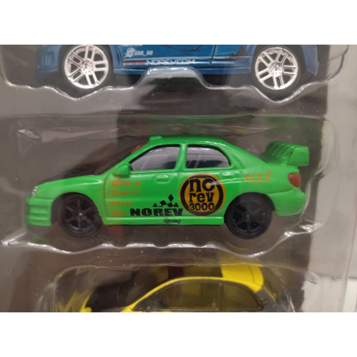 PACK STREET RACER 3 CARS FIAT 500/C4 /SUBARU apx 1:64 NOREV 3 INCHES (7 ...