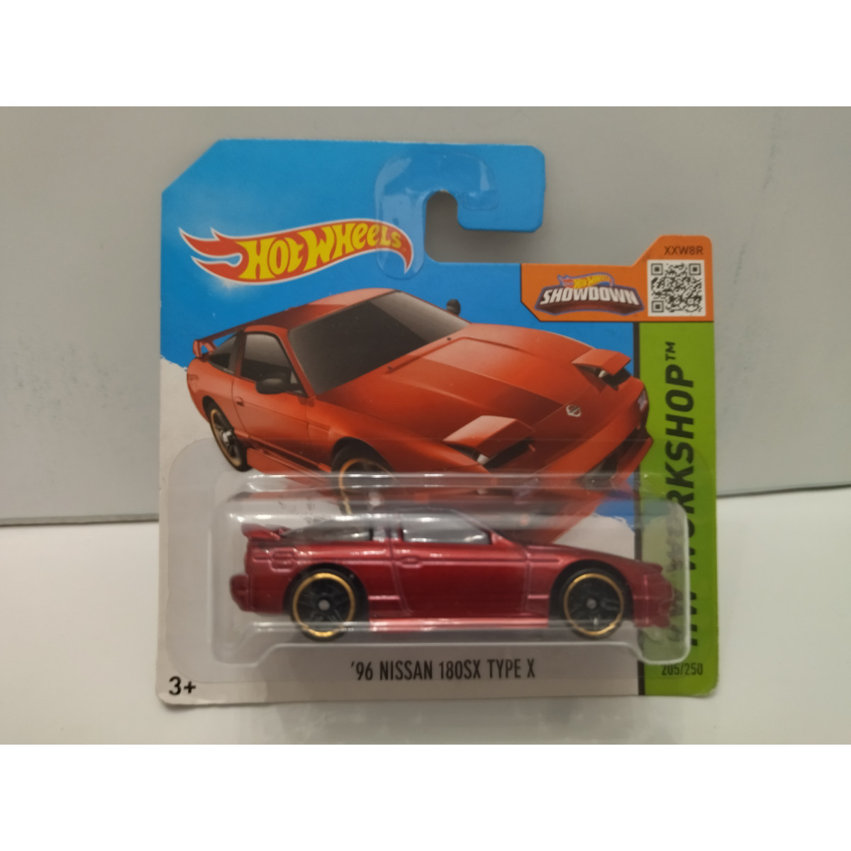 NISSAN 180 SX 1996 TYPE X RED 1:64 HOT WHEELS CARTON MAL ESTADO/CARD ...