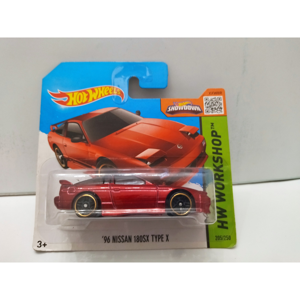 NISSAN 180 SX 1996 TYPE X RED 1:64 HOT WHEELS CARTON MAL ESTADO/CARD ...