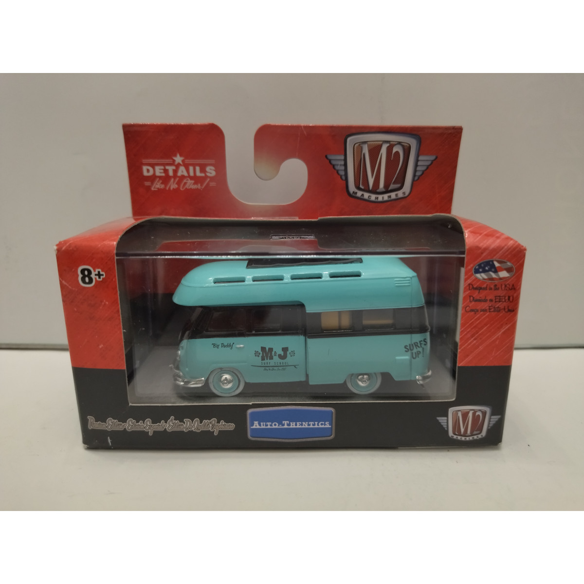 VOLKSWAGEN T1 1959 DOUBLE CAB CAMPER SURF SCHOOL 1:64 M2 MACHINES - BCN ...