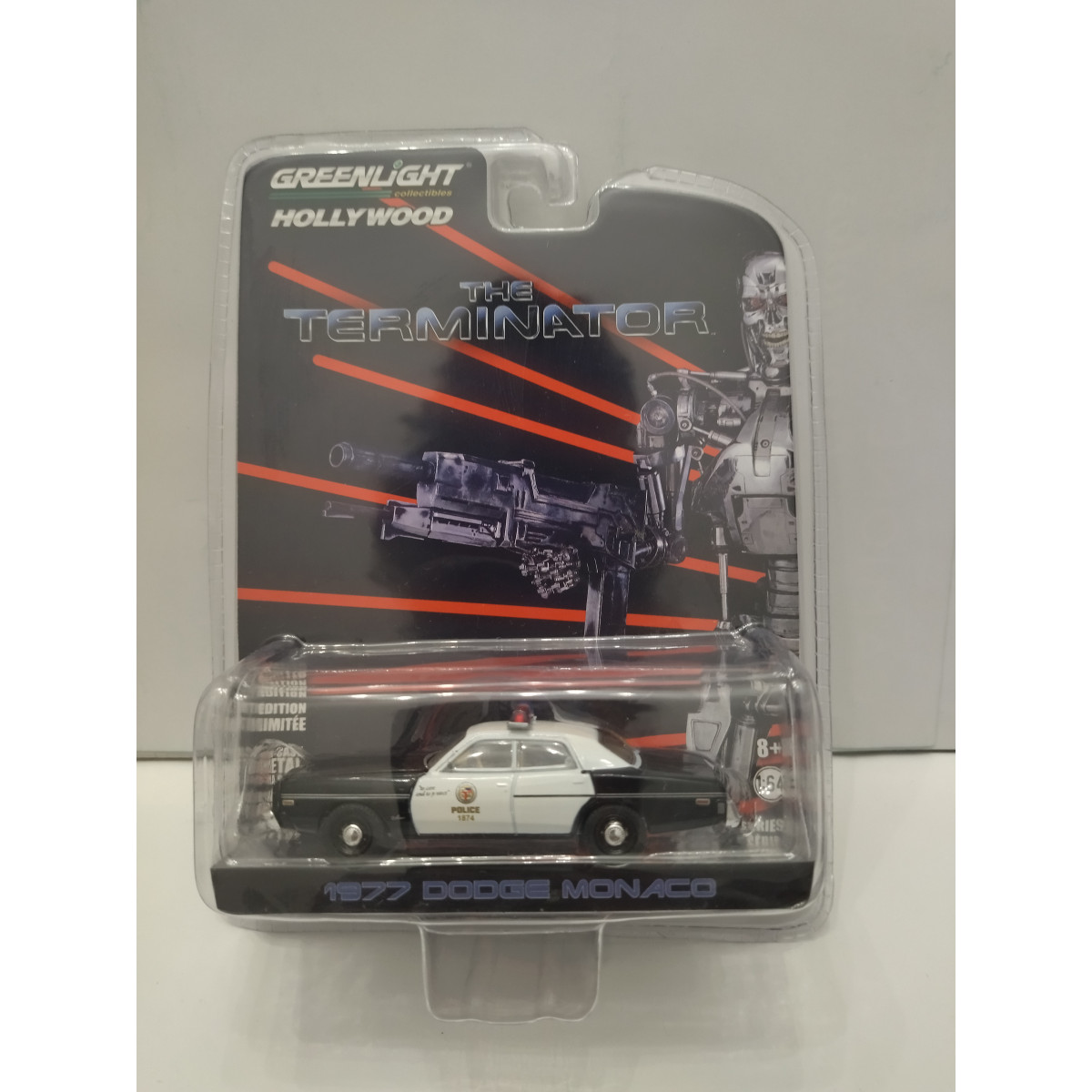 DODGE MONACO 1977 THE TERMINATOR HOLLYWOOD 1:64 GREENLIGHT - BCN STOCK CARS