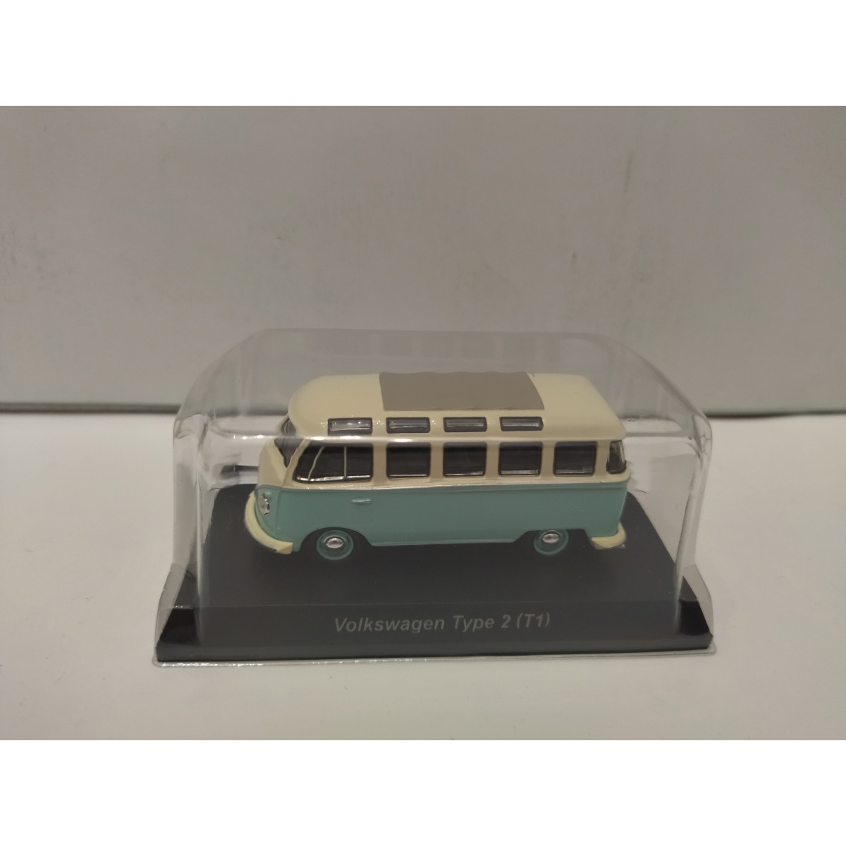 VOLKSWAGEN T1 SAMBA BUS TYPE 2 BLUE & WHITE 1:64 SOLIDO - BCN STOCK CARS