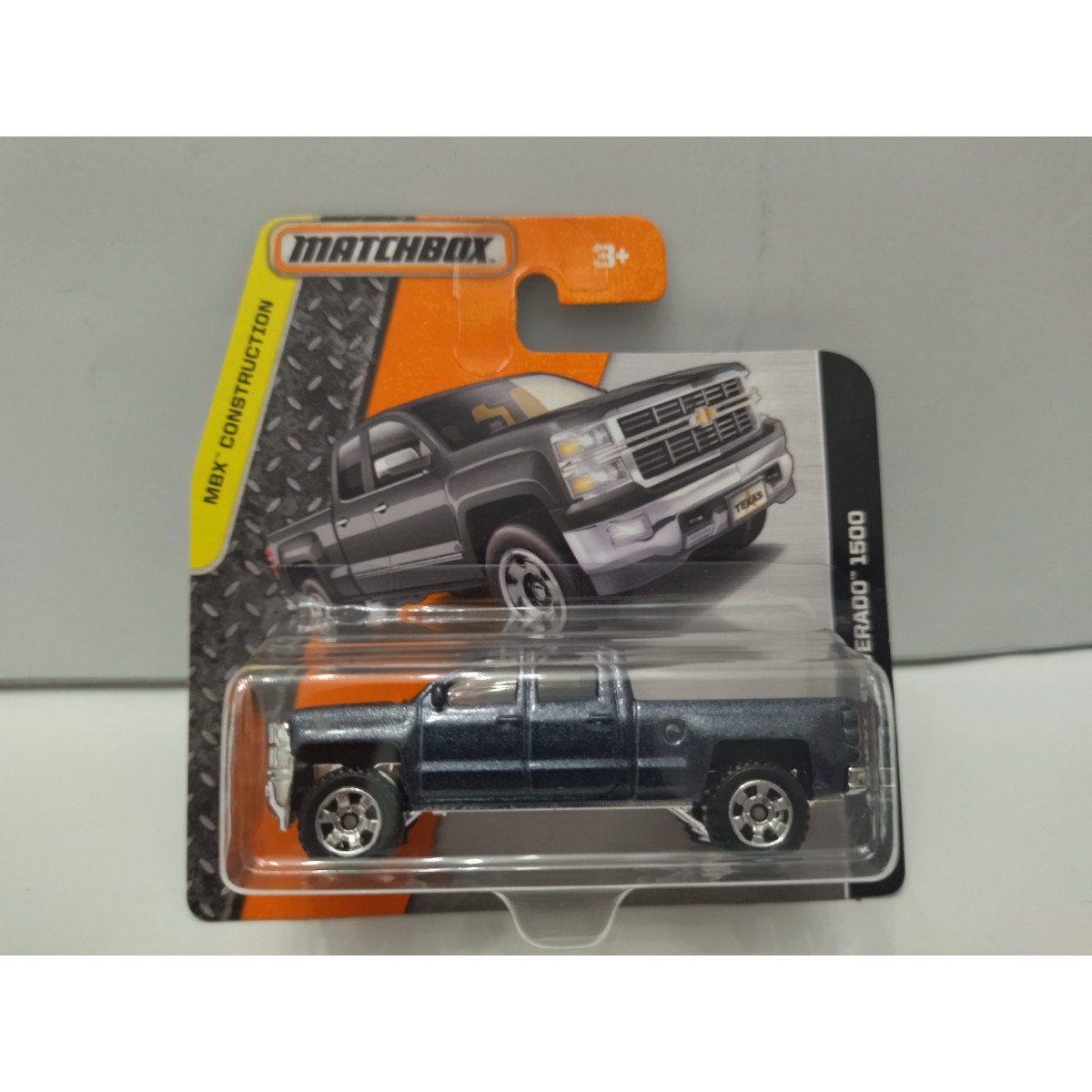 CHEVROLET SILVERADO 1500 2014 GREY 1:64 MATCHBOX - BCN STOCK CARS
