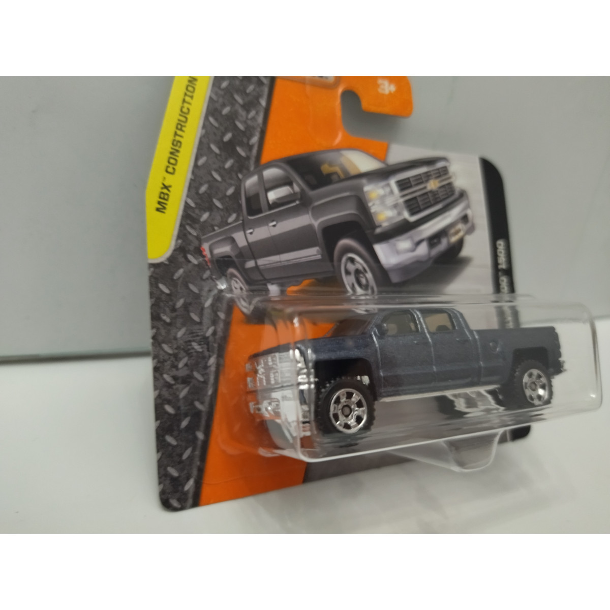 CHEVROLET SILVERADO 1500 2014 GREY 1:64 MATCHBOX - BCN STOCK CARS
