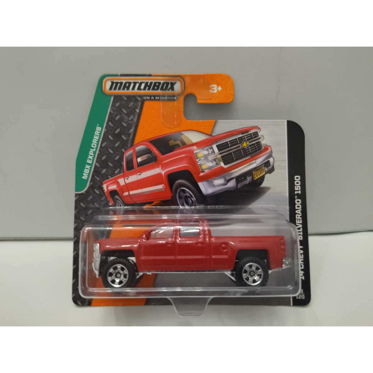 CHEVROLET SILVERADO 1500 2014 RED 1:64 MATCHBOX - BCN STOCK CARS