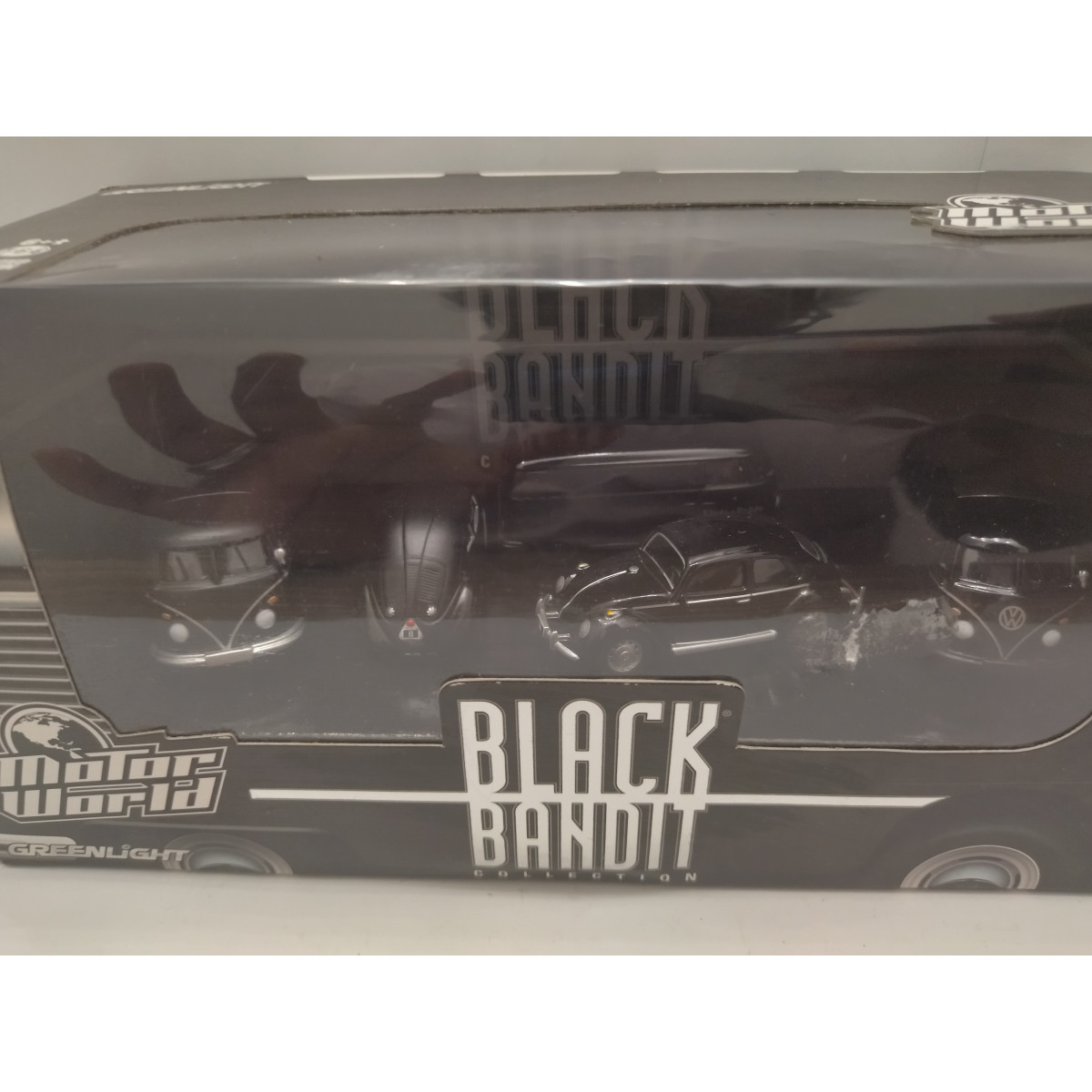 VOLKSWAGEN T1 & BEETLE BLACK BANDIT MOTOR WORLD SET 5 CARS 1:64 ...