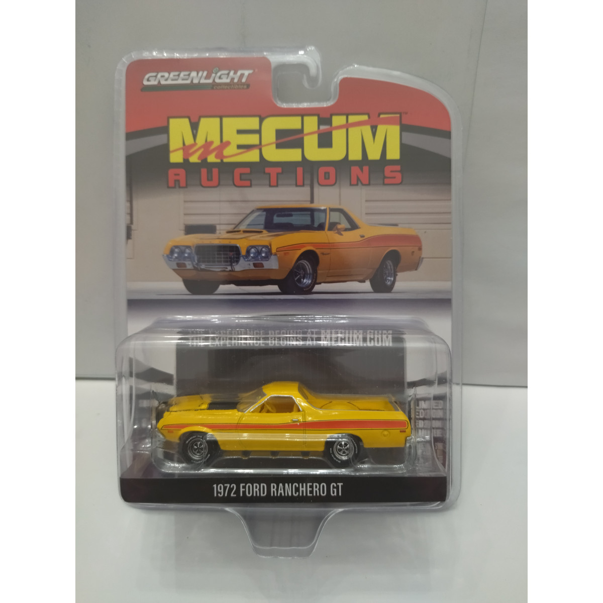 FORD RANCHERO 1972 GT MECUM 1:64 GREENLIGHT - BCN STOCK CARS
