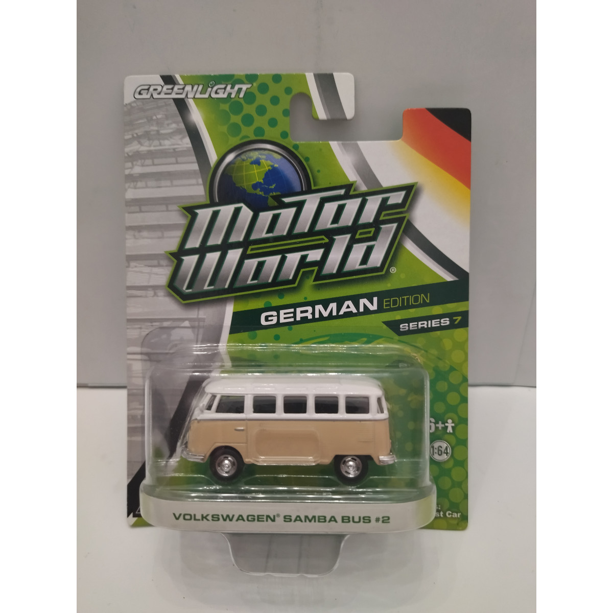 VOLKSWAGEN T1 SAMBA BUS BEIGE GERMAN EDITION MOTOR WORLD S7 1:64 ...
