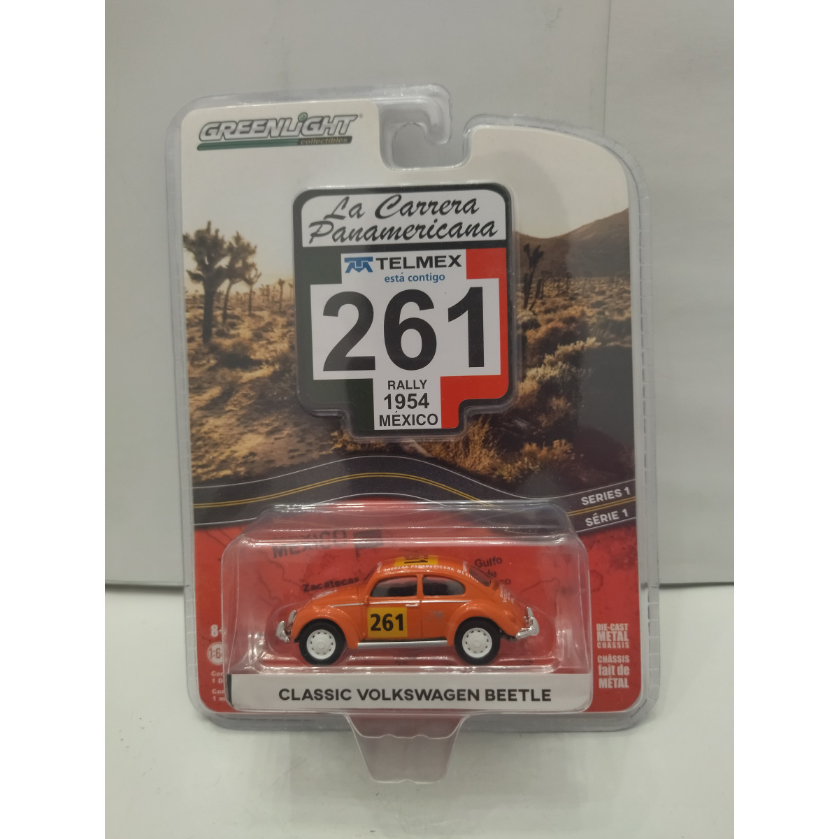 VOLKSWAGEN BEETLE CLASSIC n261 RALLY PANAMERICANA MEXICO 1954 1:64 ...
