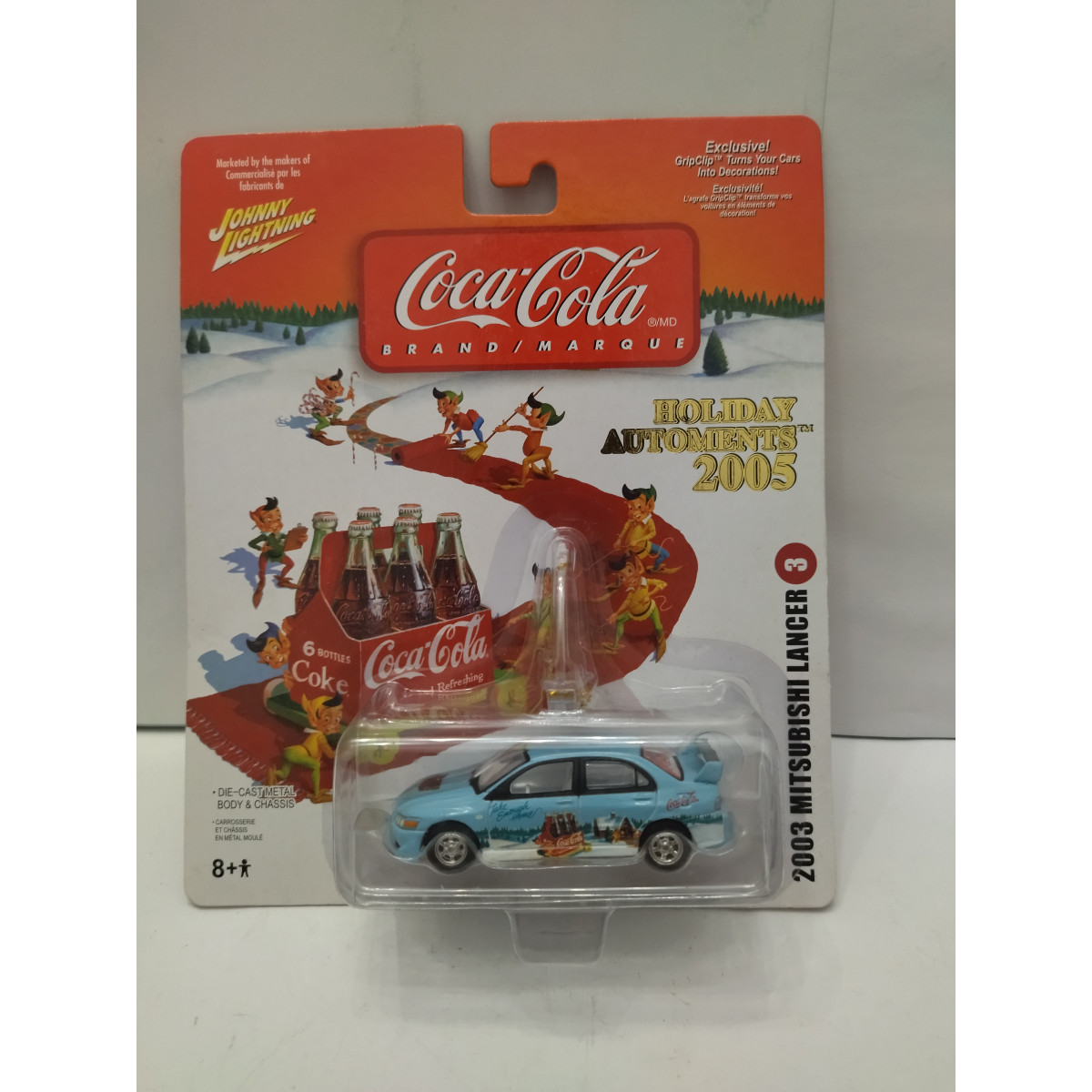 MITSUBISHI LANCER 2003 COCA-COLA HOLIDAY 2005 1:64 JOHNNY LIGHTNING ...