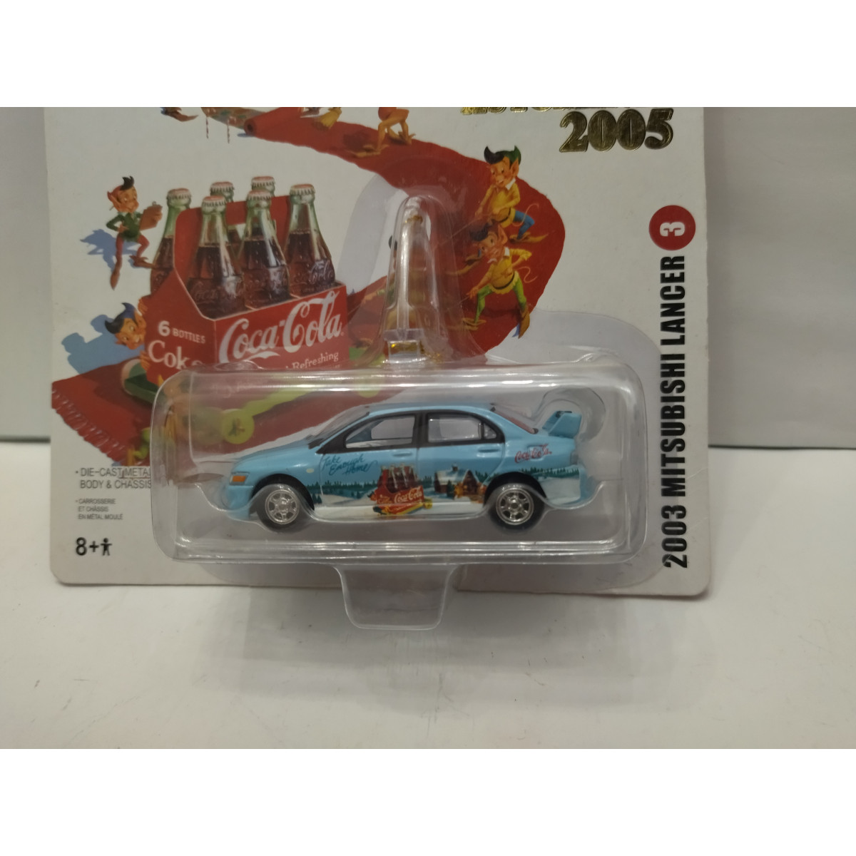 MITSUBISHI LANCER 2003 COCA-COLA HOLIDAY 2005 1:64 JOHNNY LIGHTNING ...