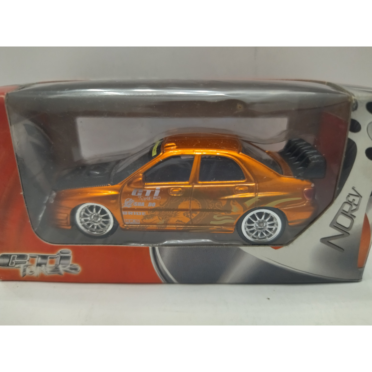 SUBARU IMPREZA WRC ORANGE/BLACK TUNER/TUNING apx 1:64 NOREV 3 INCHES (7 ...