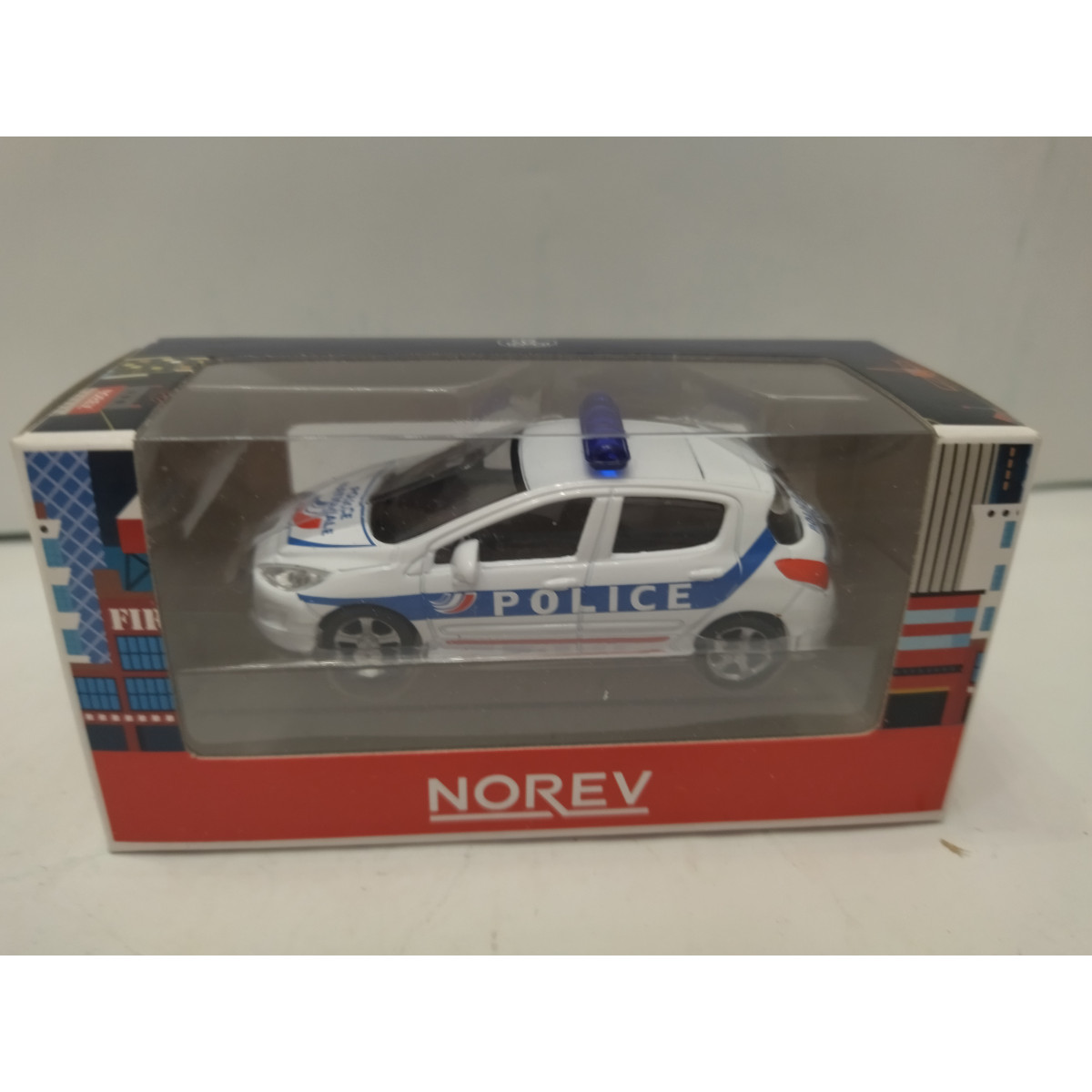 PEUGEOT 308 POLICE BOX NOREV apx 1:64 NOREV 3 INCHES (7,5cm) - BCN ...