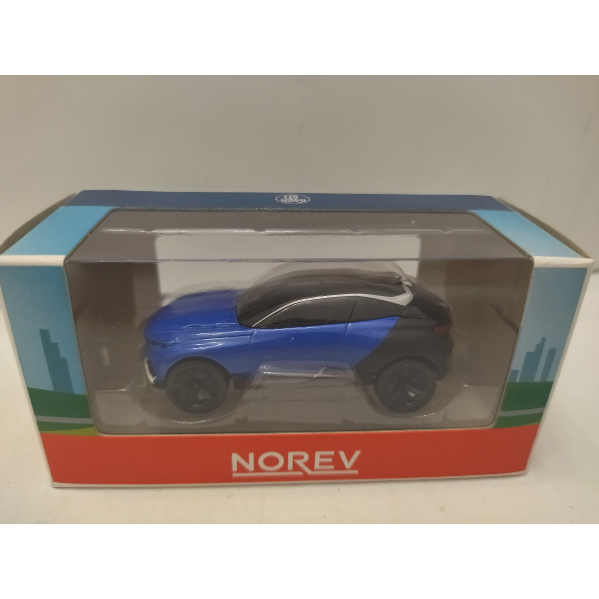 PEUGEOT CONCEPT CAR QUARTZ BLUE BOX NOREV apx 1:64 NOREV 3 INCHES (7 ...