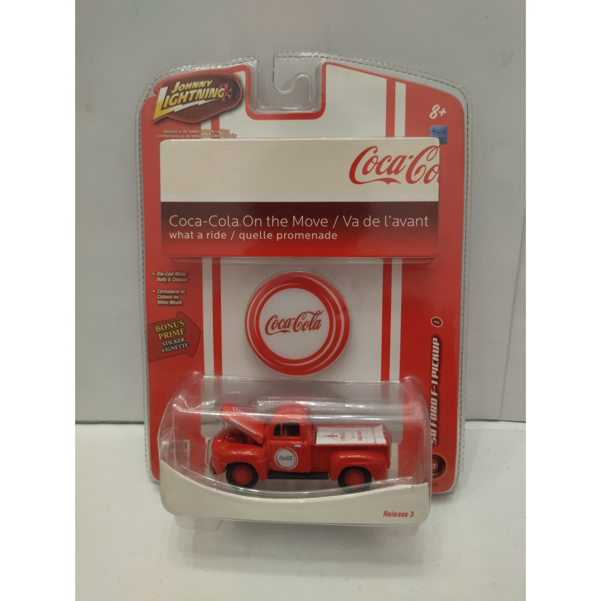 FORD F-1 50´S PICKUP RED COCA-COLA SPORTS CARS 1:64 JOHNNY LIGHTNING ...