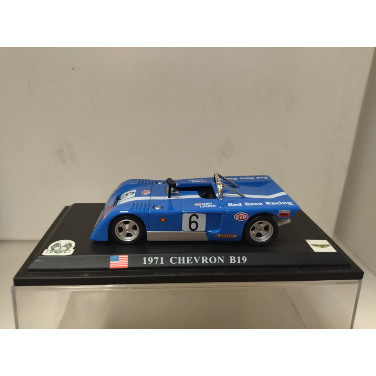 CHEVRON B19 1971 n6 NIKI LAUDA RED ROSE RACING 1:43 DelPRADO BLISTER ...