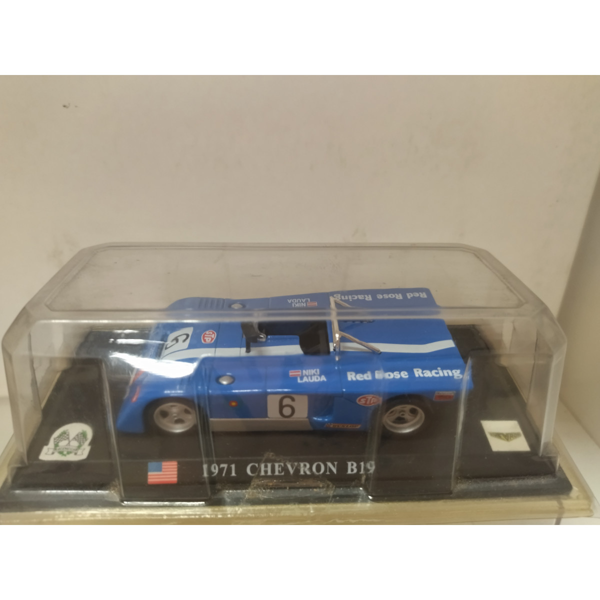 CHEVRON B19 1971 n6 NIKI LAUDA RED ROSE RACING 1:43 DelPRADO BLISTER ...