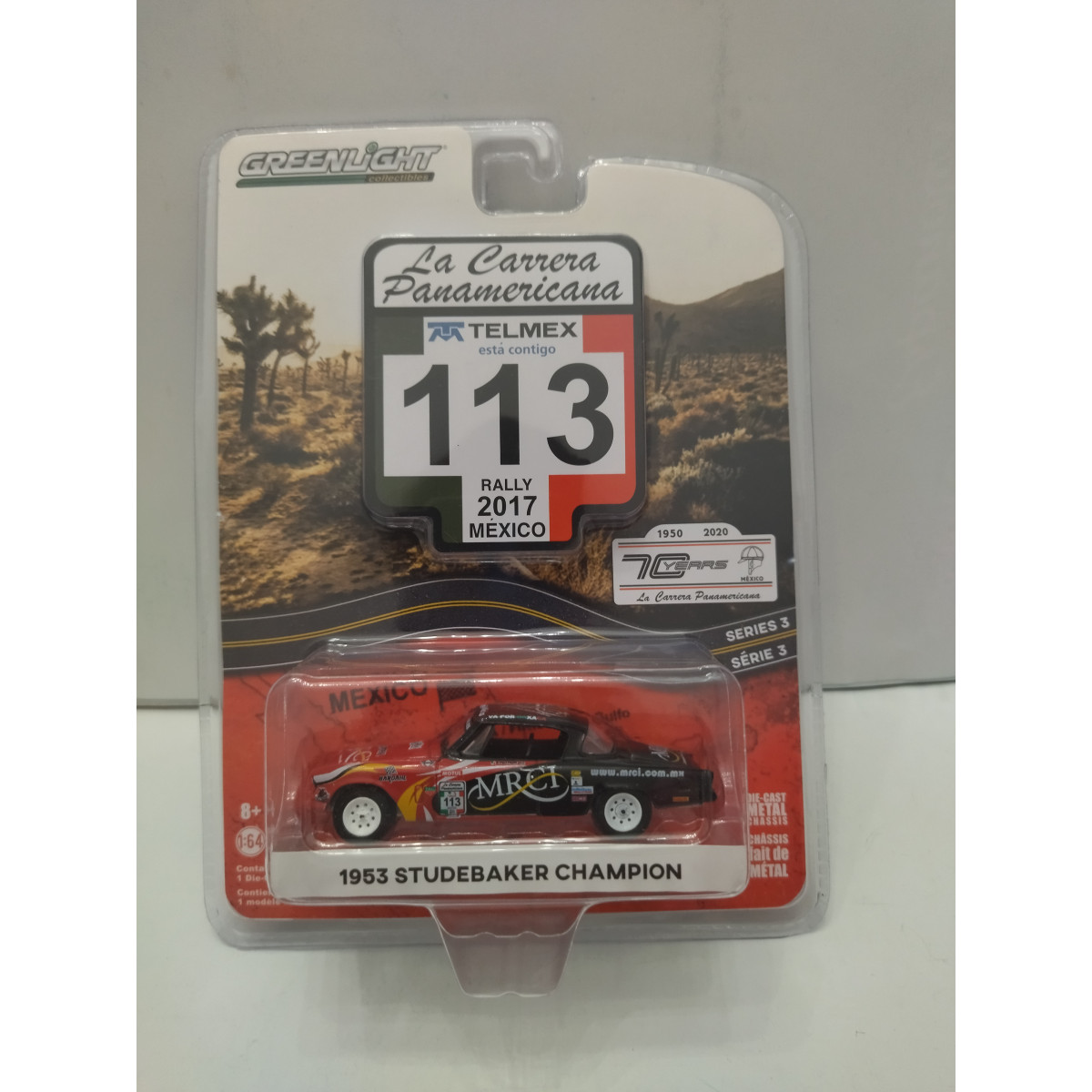 STUDEBAKER CHAMPION 1953 n113 RALLY PANAMERICANA MEXICO 2017 1:64 ...