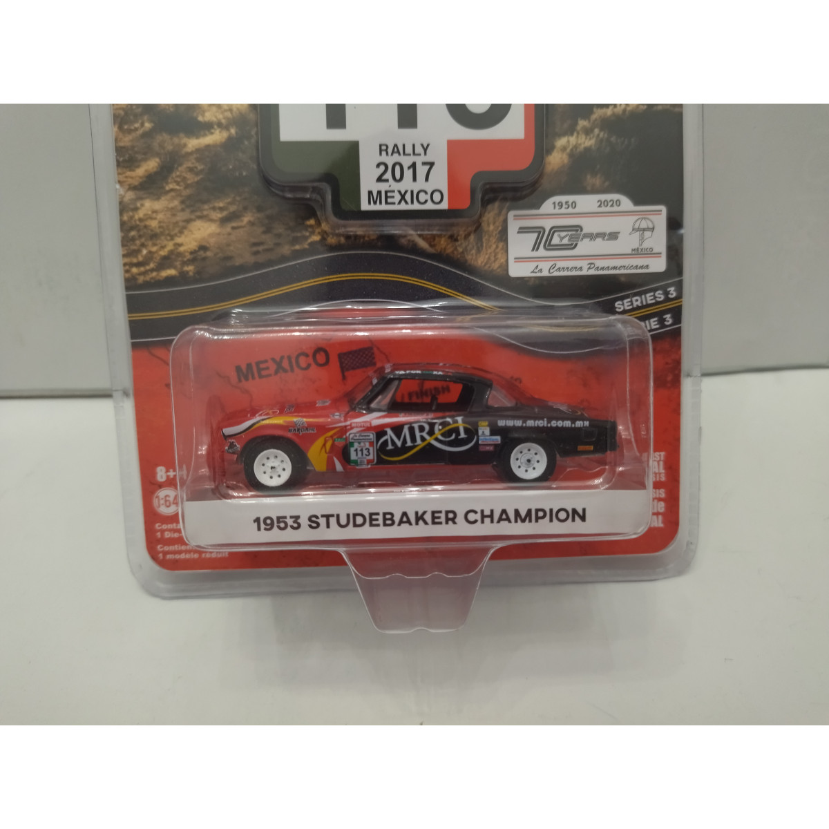 STUDEBAKER CHAMPION 1953 n113 RALLY PANAMERICANA MEXICO 2017 1:64 ...