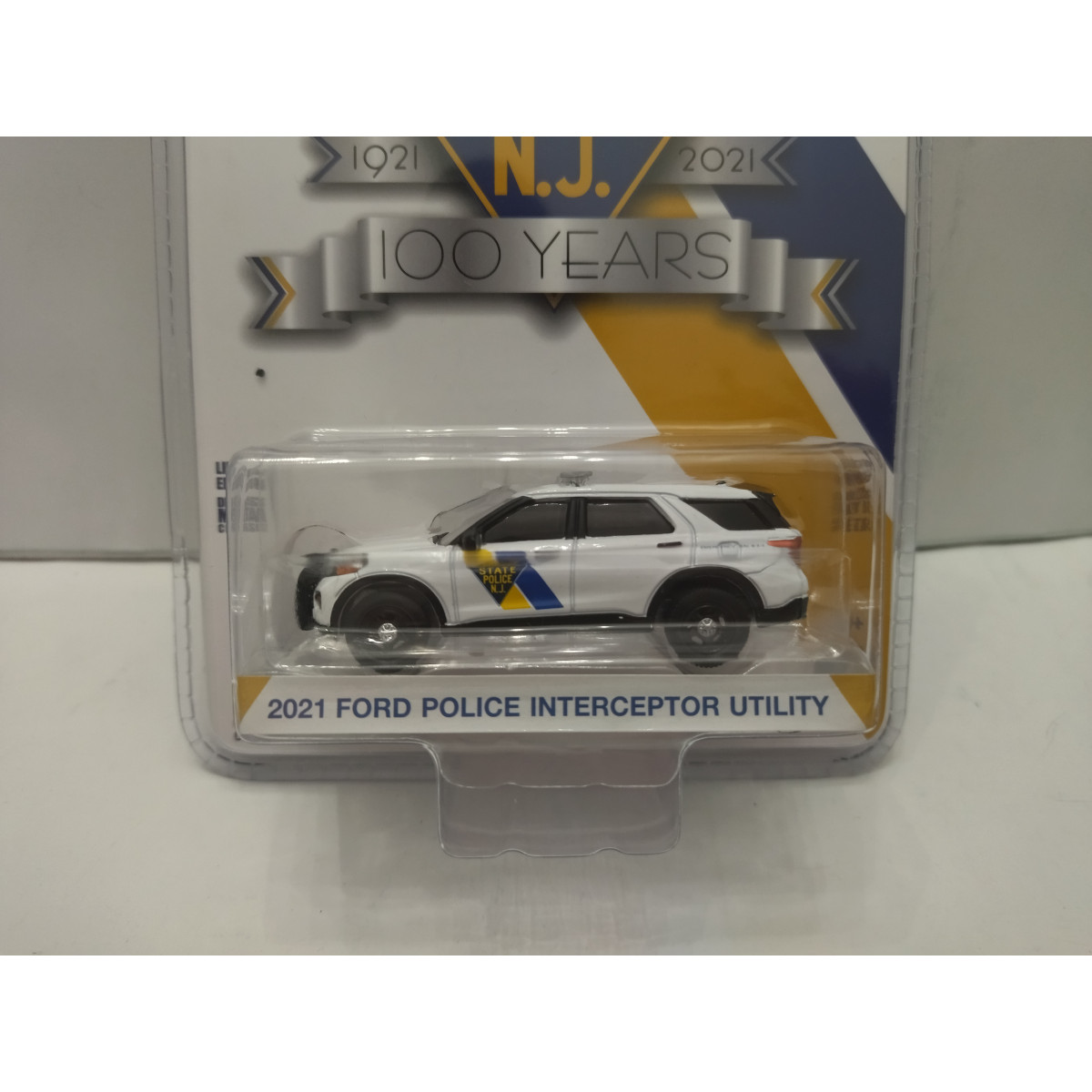 FORD INTERCEPTOR UTILITY 2021 USA POLICE 100 YEARS STATE N.J. 1:64 ...