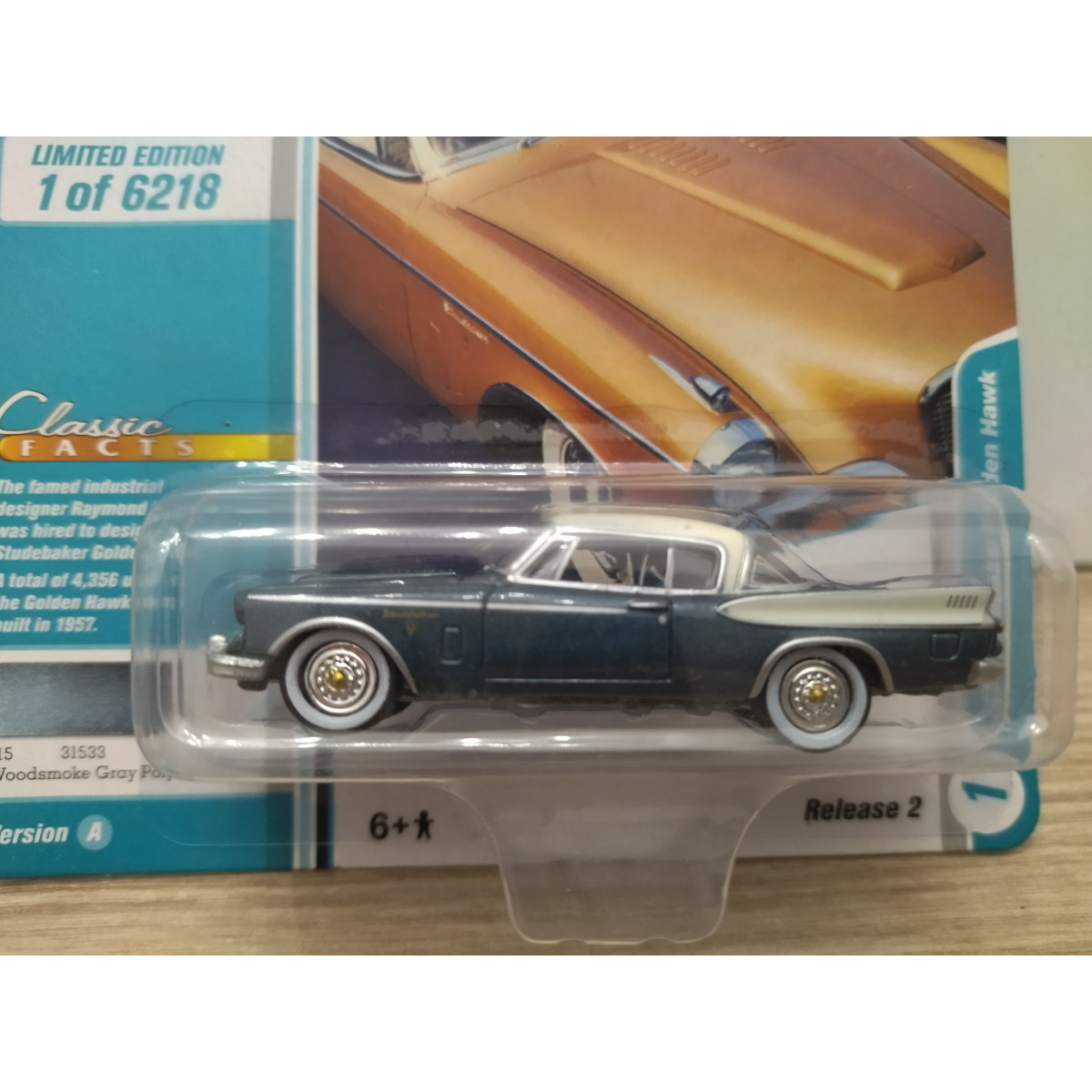 STUDEBAKER GOLDEN HAWK 1957 CLASSIC GOLD 1:64 JOHNNY LIGHTNING - BCN ...