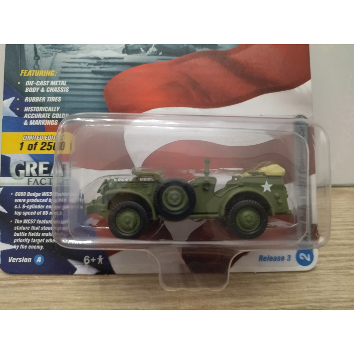 DODGE WC57 COMMAND CAR WW II D-DAY 75 YEARS 1:64 JOHNNY LIGHTNING - BCN ...