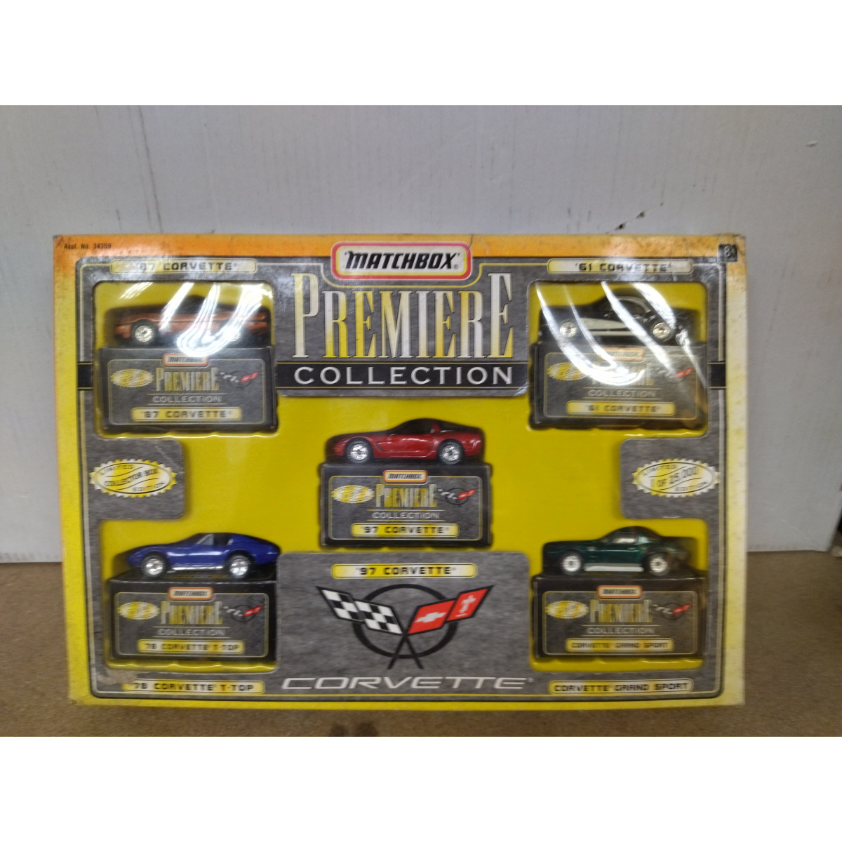 CHEVROLET CORVETTE 5 CARS PREMIERE COLLECTION 1:64 MATCHBOX - BCN STOCK ...