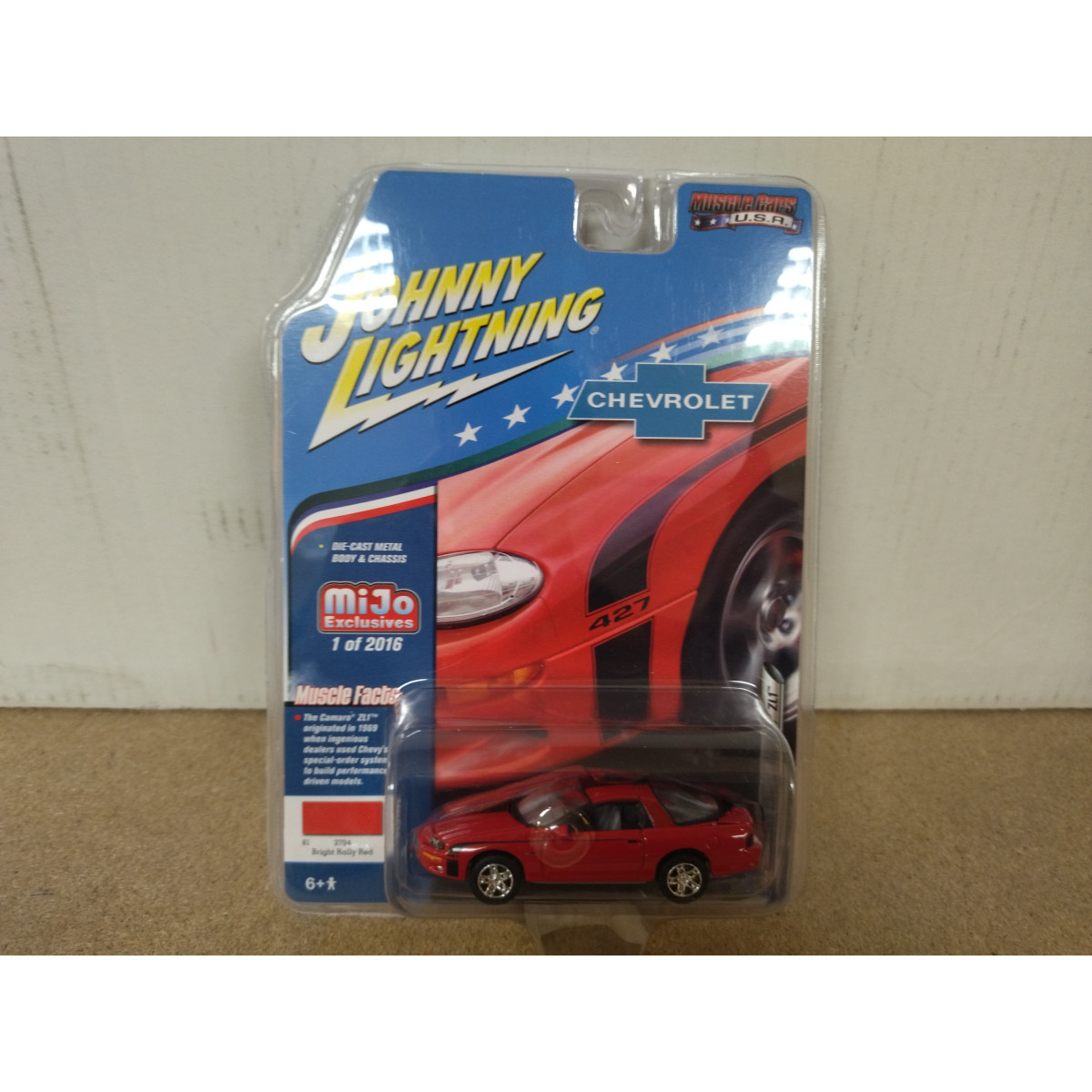 CHEVROLET CAMARO 2002 ZL1 BRIGHT RALLY RED 1:64 JOHNNY LIGHTNING - BCN ...
