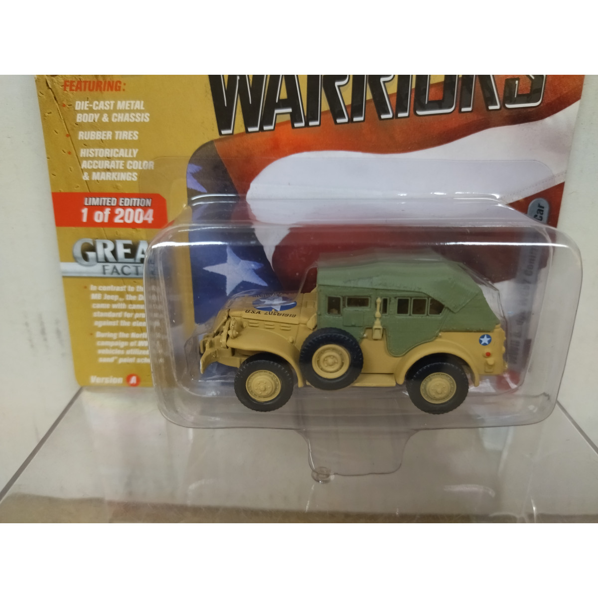 DODGE WC57 COMMAND CAR WW 2 WHEELED WARRIORS 1:64 JOHNNY LIGHTNING ...
