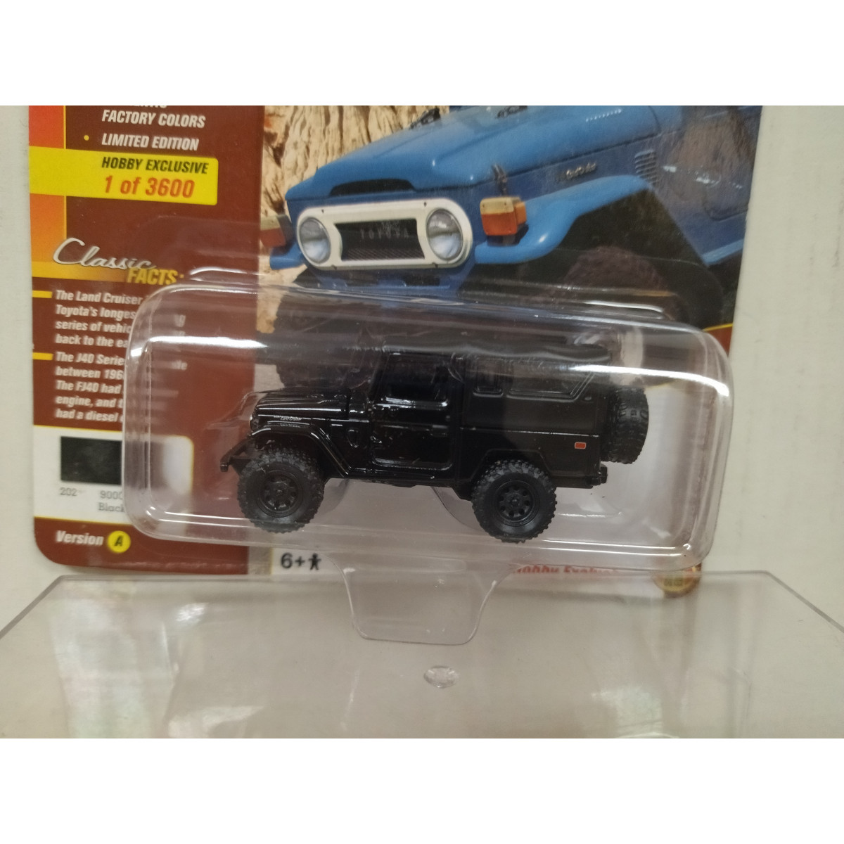 TOYOTA LAND CRUISER FJ 1980 BLACK CLASSIC GOLD 1:64 JOHNNY LIGHTNING ...