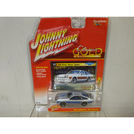 CHEVROLET MONZA 1980 SPYDER SILVER & BLUE CLASSIC GOLD 1:64 JOHNNY ...