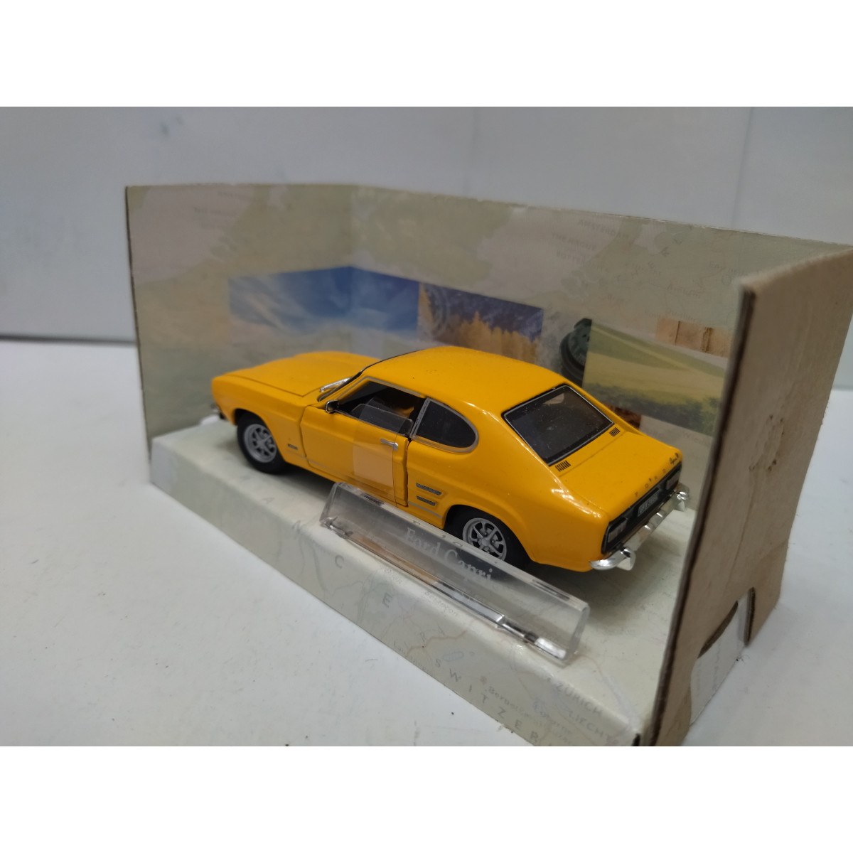 FORD CAPRI MK1 YELLOW/ORANGE 1:43 CARARAMA - BCN STOCK CARS
